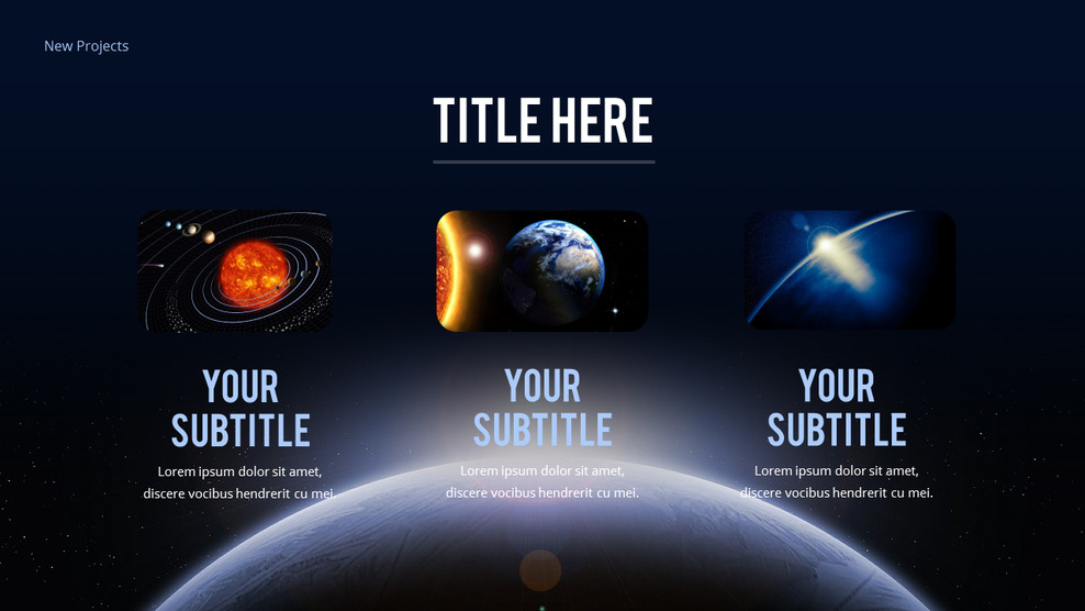 UNIVERSE Slide Presentation