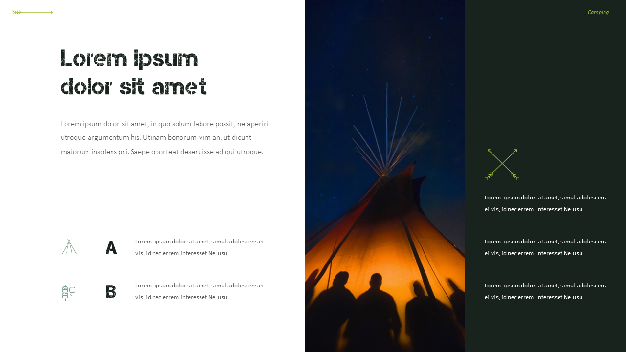 Camping PowerPoint Templates Multipurpose Design