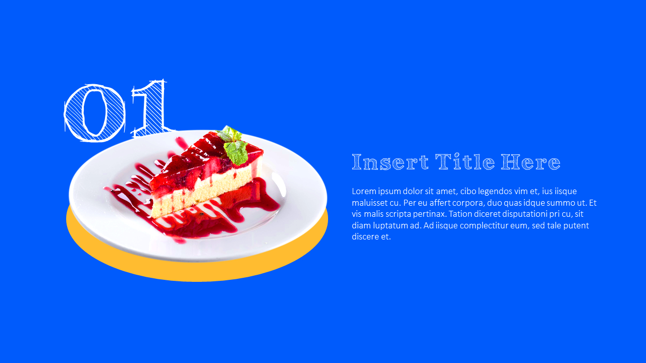 Colorful Dessert PowerPoint Templates Design