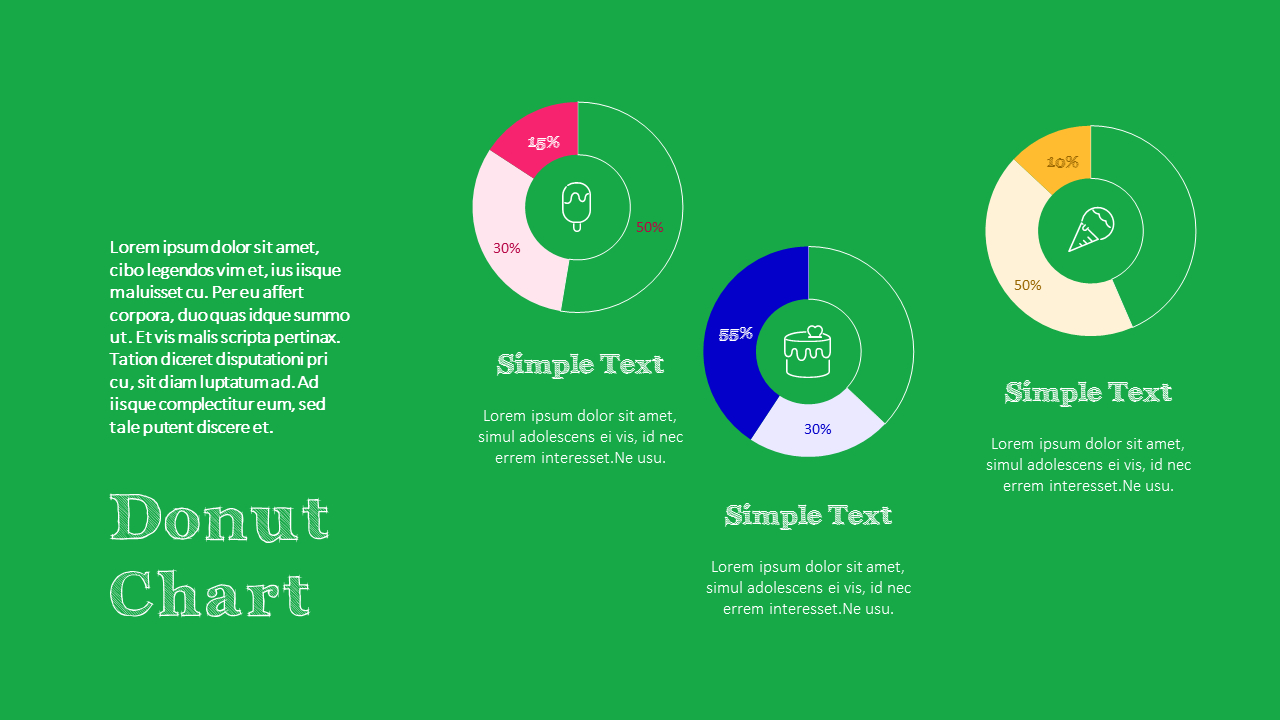 Colorful Dessert PowerPoint Templates Design