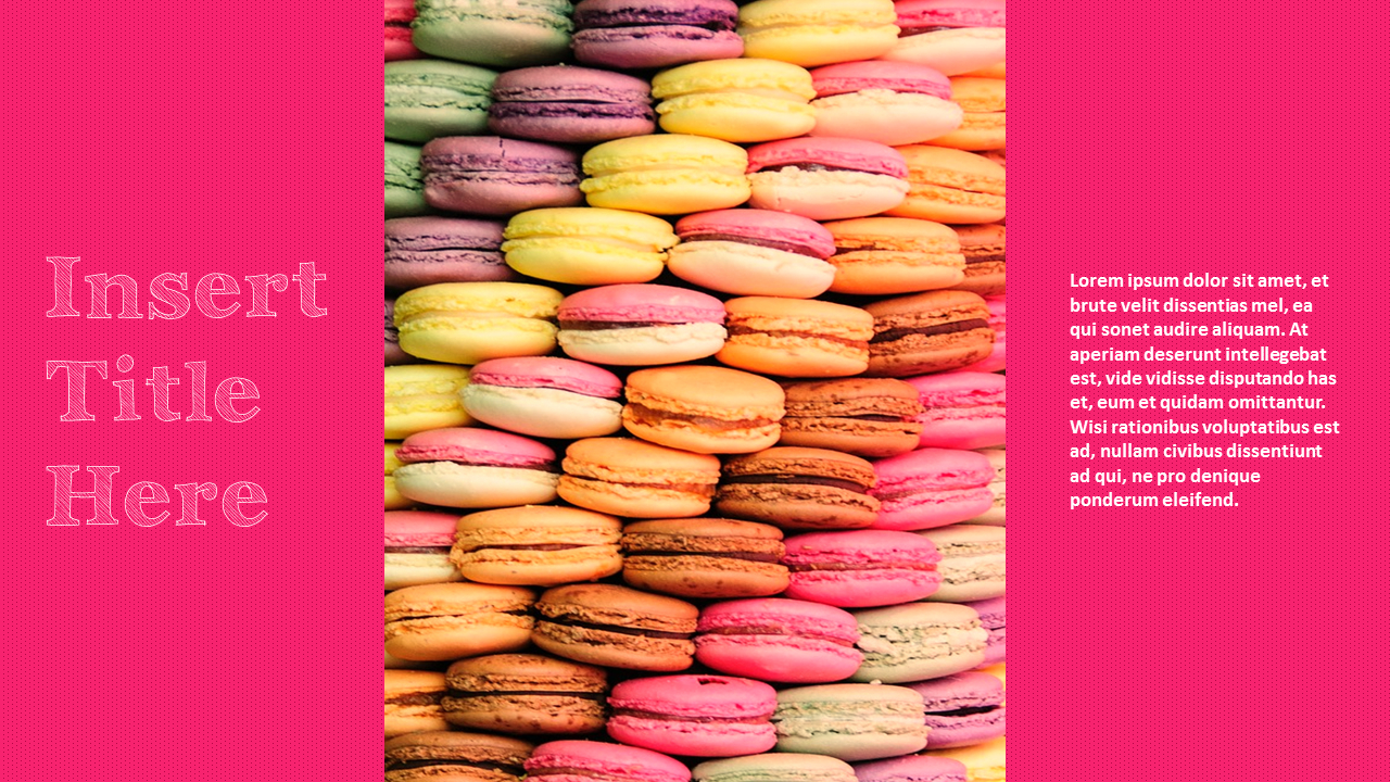 Colorful Dessert PowerPoint Templates Design