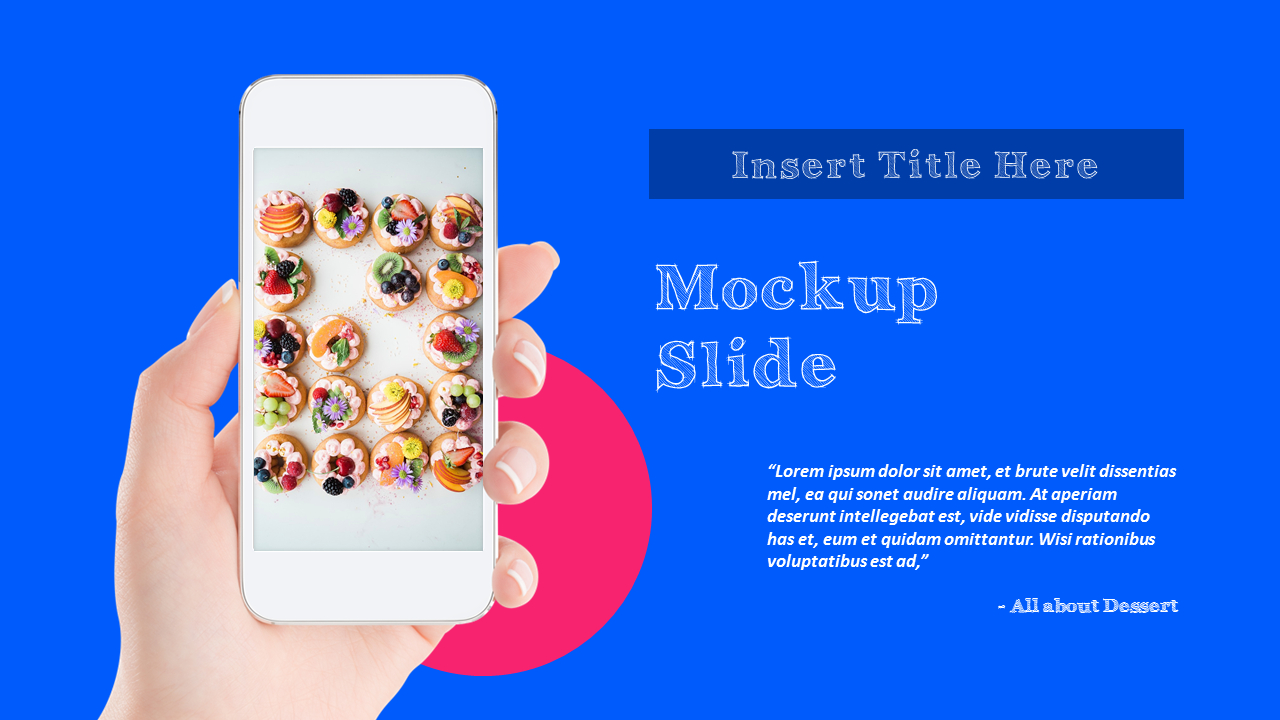 Colorful Dessert PowerPoint Templates Design