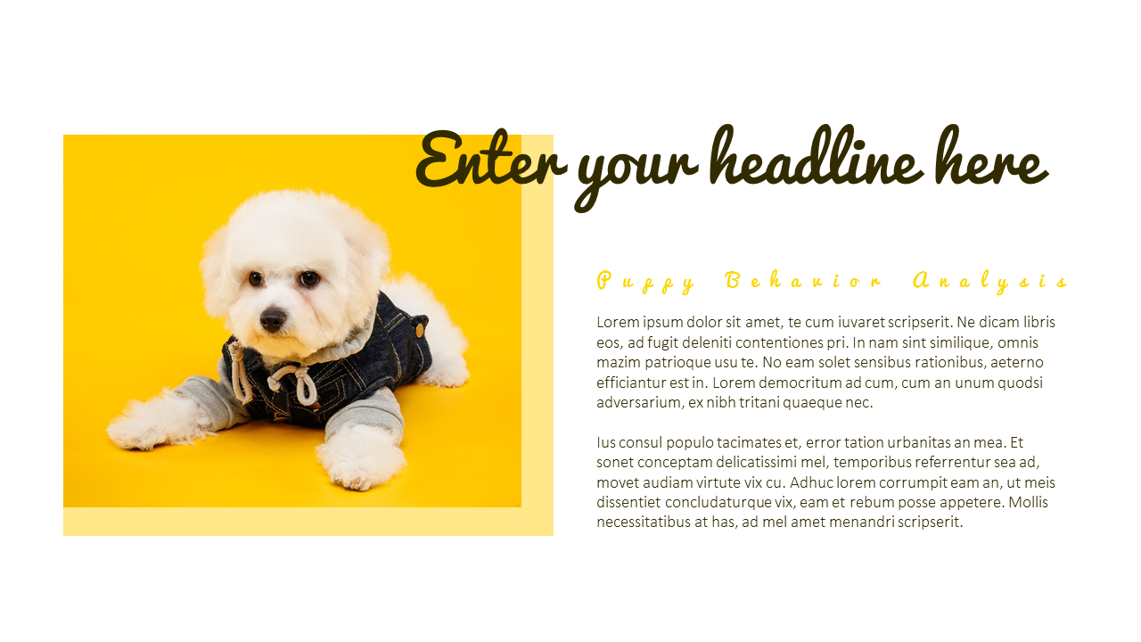 Puppy Behavior Analysis Templates Design