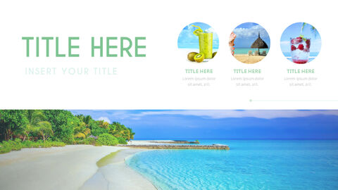 Summer Beach Presentation PowerPoint Templates Design