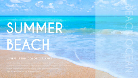 Summer Beach Presentation PowerPoint Templates Design