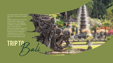 Trip to Bali Presentation PowerPoint Templates Design