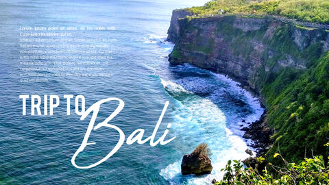 Trip to Bali Presentation PowerPoint Templates Design