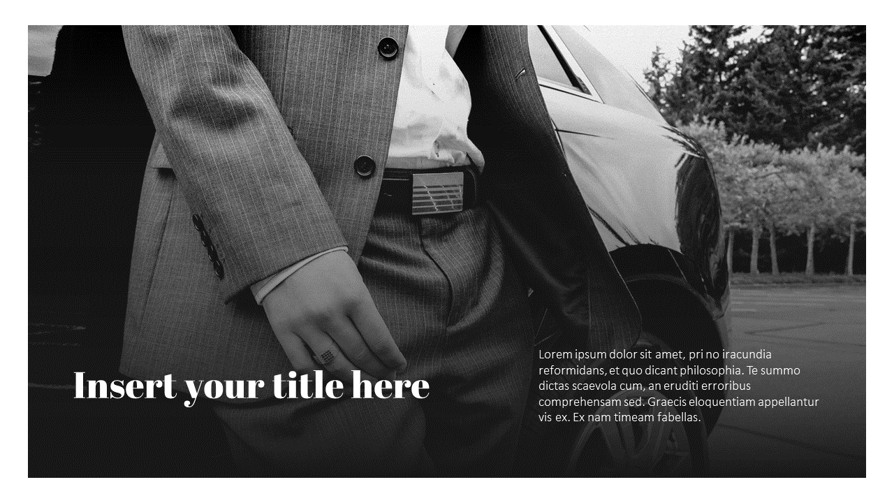 A Men's Suit Powerpoint Presentation