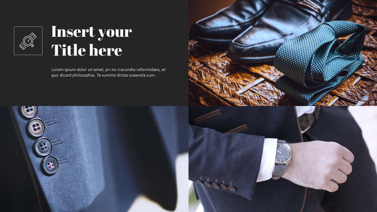 A Men's Suit Powerpoint Presentation