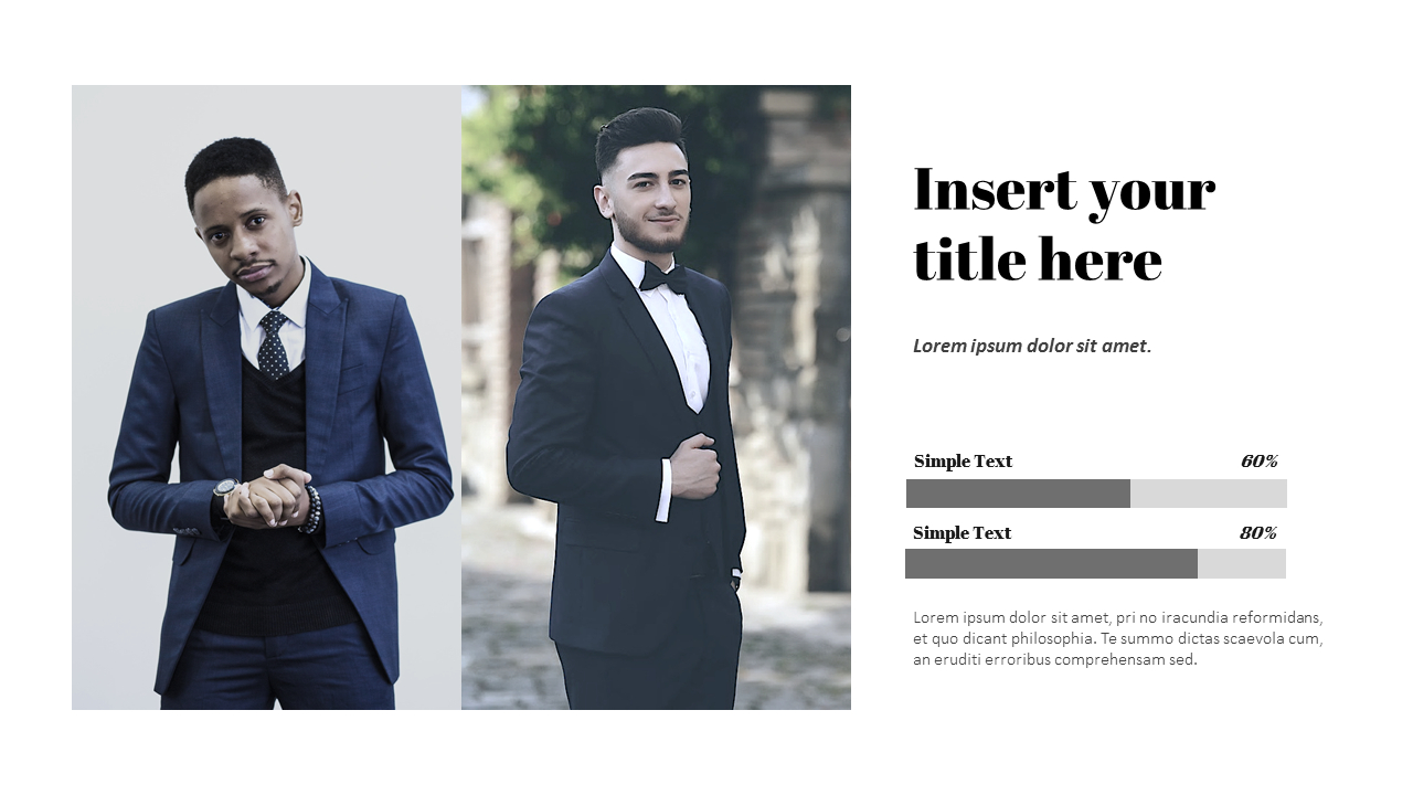 A Men's Suit Powerpoint Presentation