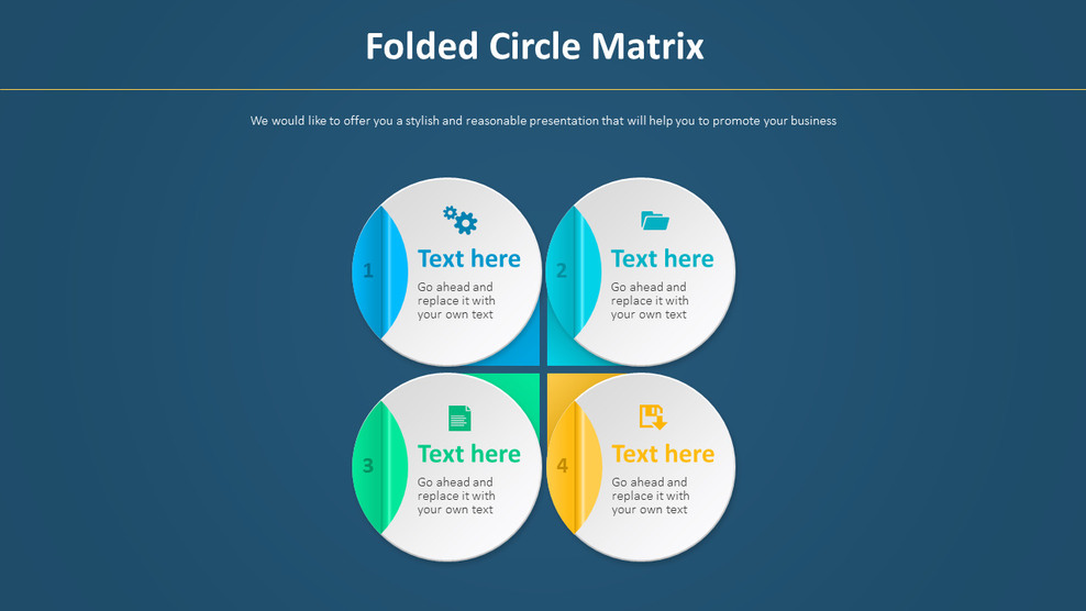 Folded Circle Matrix Diagram