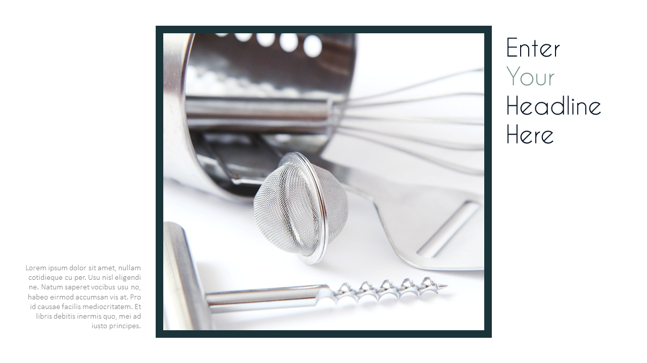 Kitchenware PowerPoint Templates Design