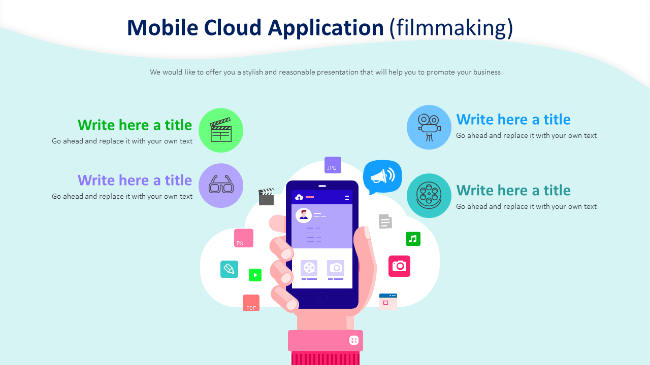 Mobile Cloud Application Diagram (filmmaking)|Infographics