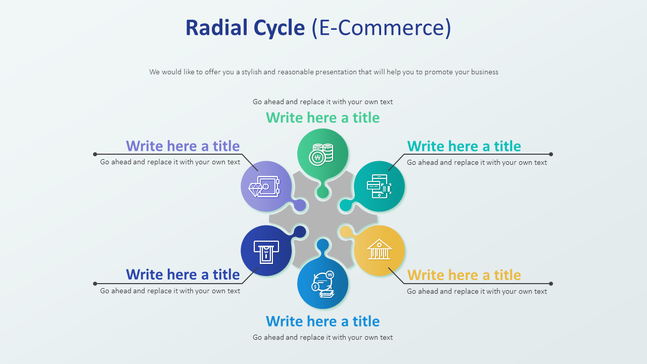 Radial Cycle Diagram (E-Commerce)