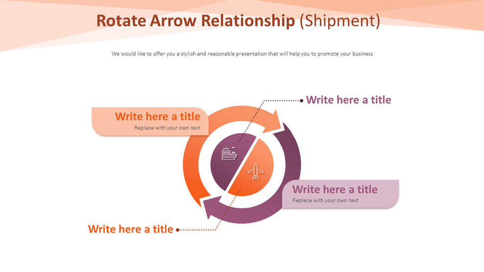 Rotate Arrow Relationship Diagram (Shipment)