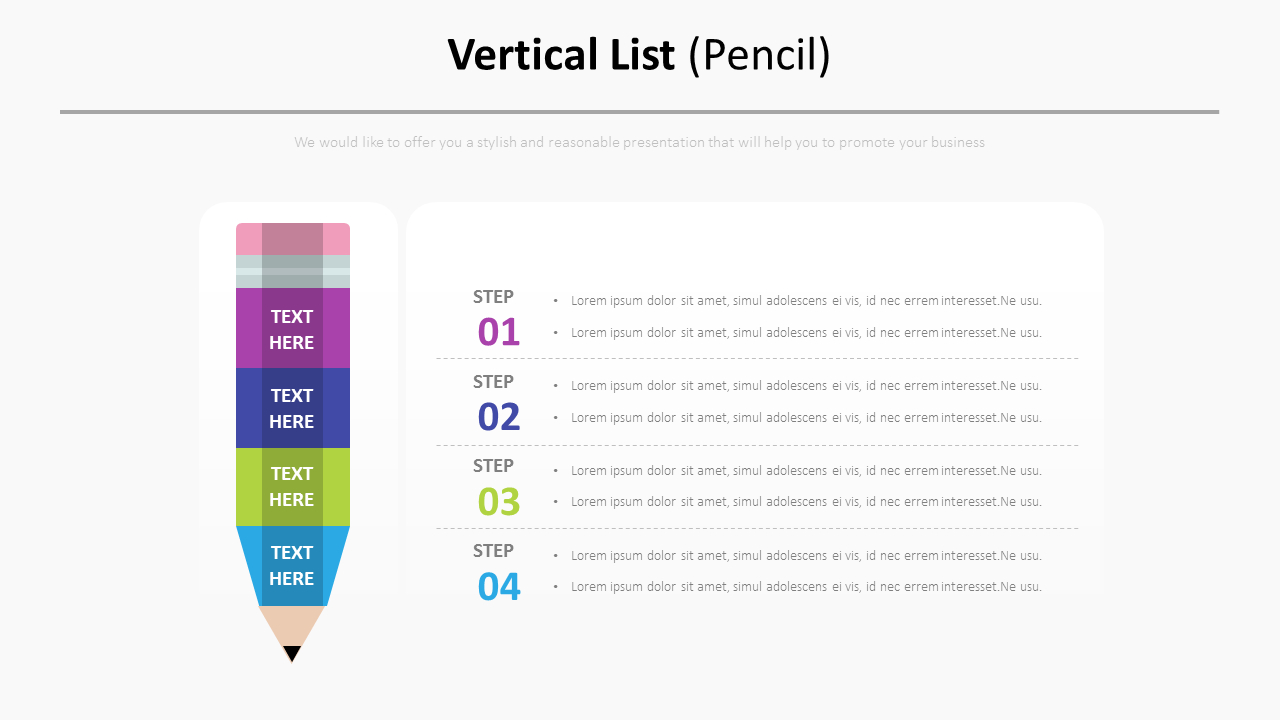 Vertical List Diagram (Pencil)|Process