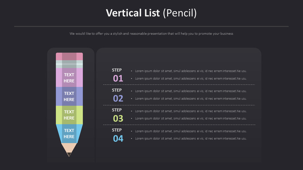 Vertical List Diagram (Pencil)|Process