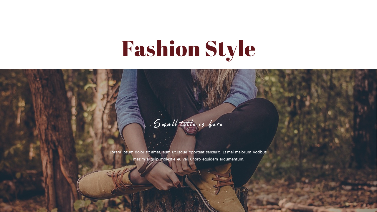 Fashion Style PPT Presentation