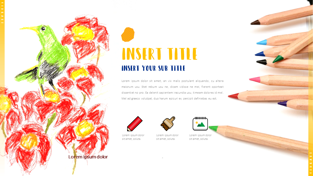 Kid & Art PowerPoint Templates for Presentation