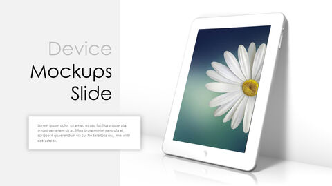 Mockups Device slide PowerPoint Templates