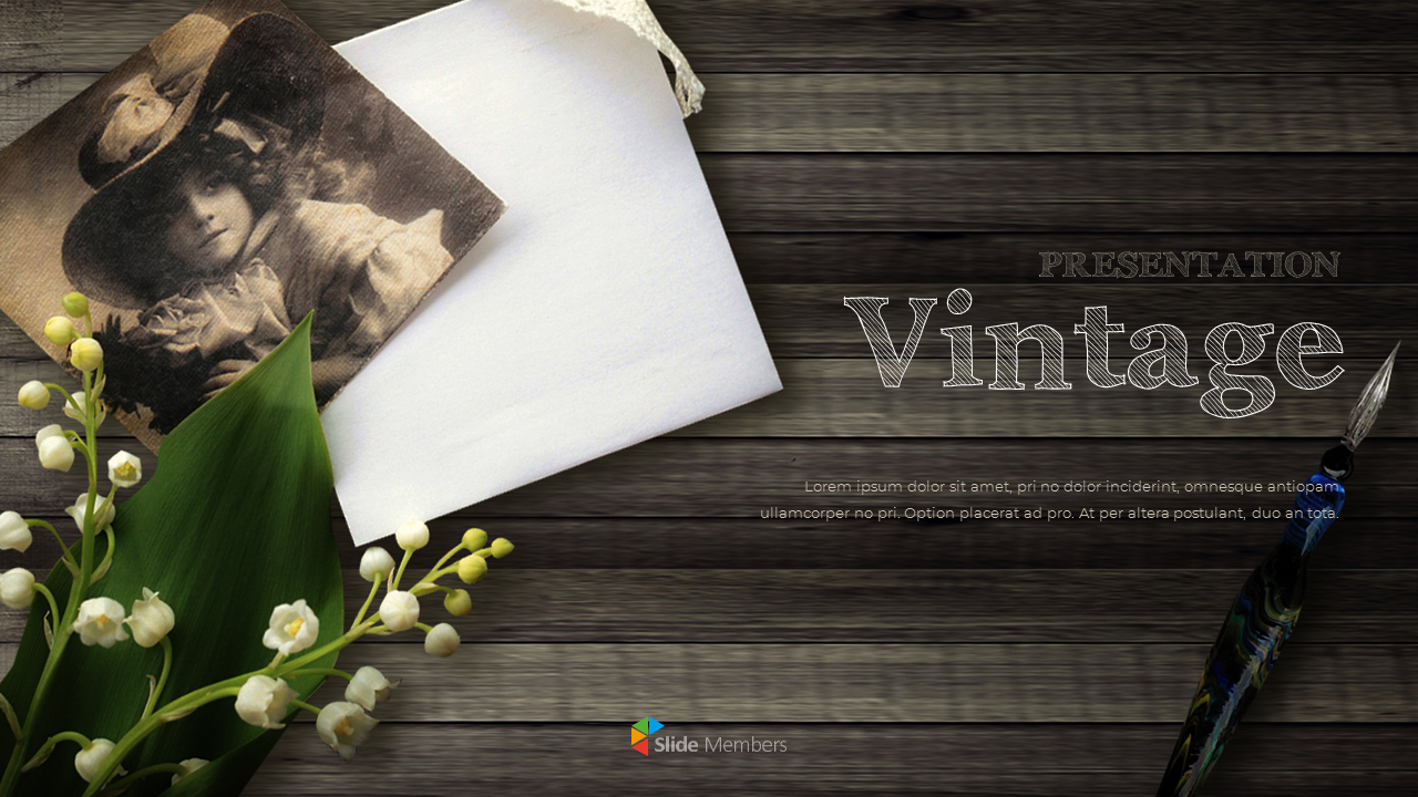 Aesthetic Vintage Background For PowerPoint
