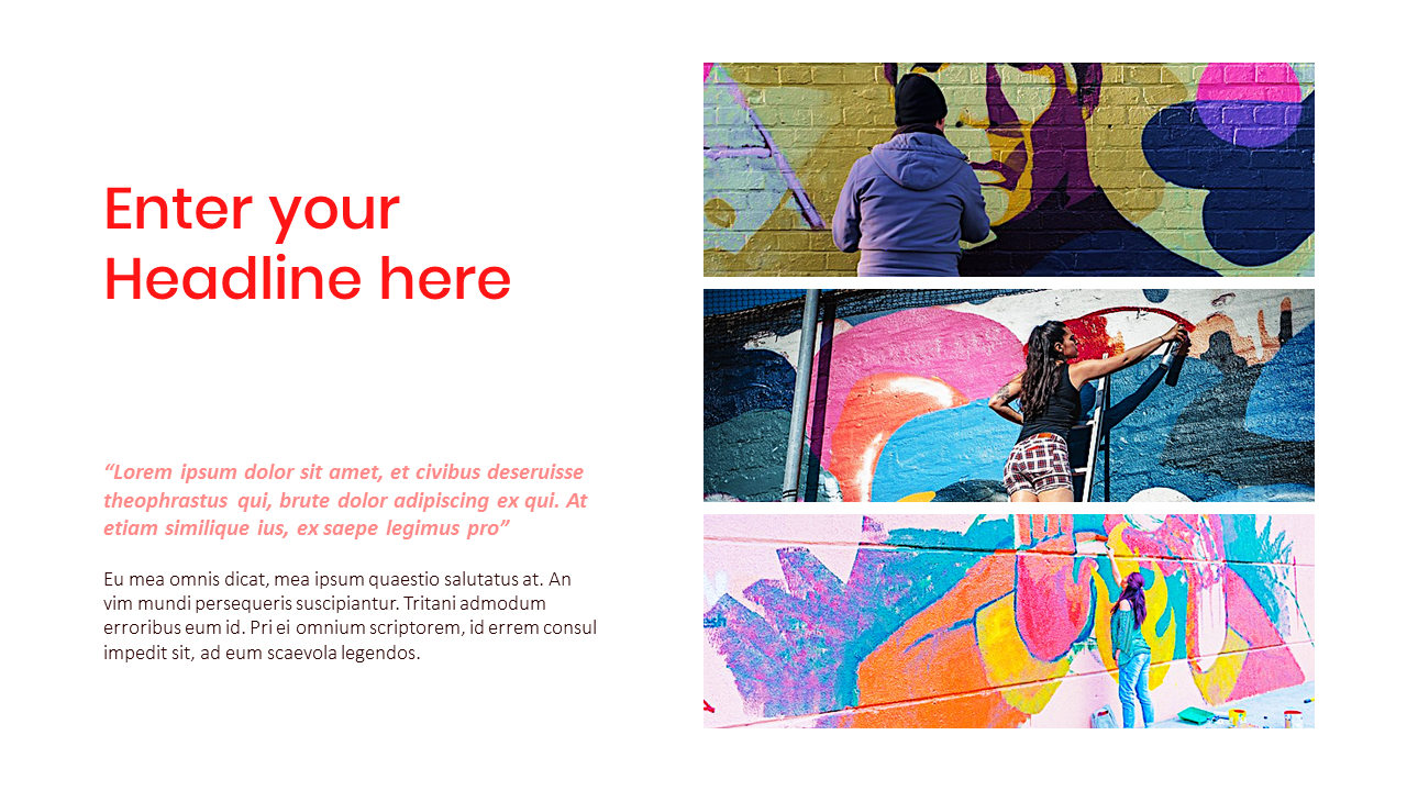 Graffiti Art Theme PPT Templates