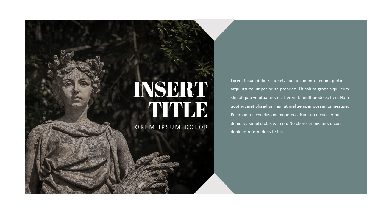 Statue Presentation PowerPoint Templates Design