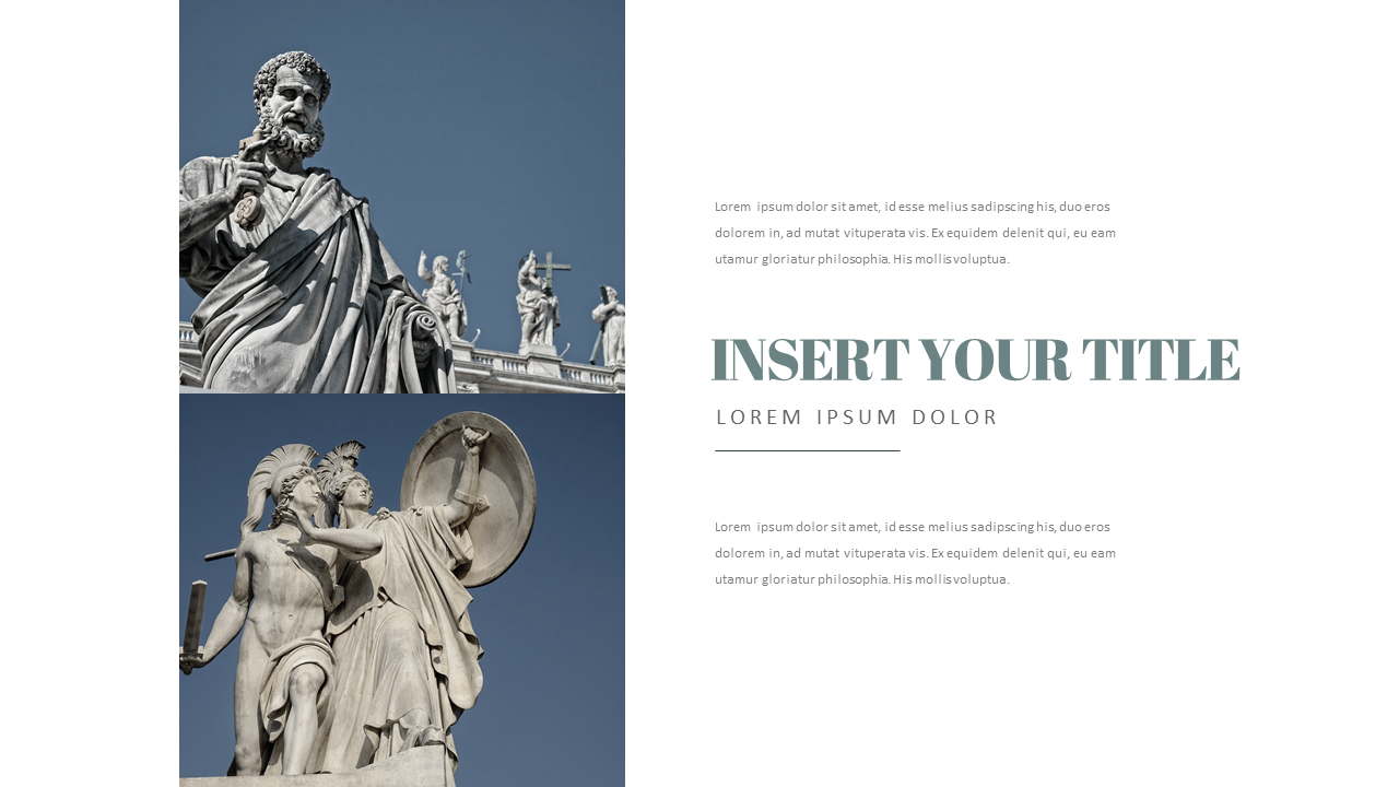 Statue Presentation PowerPoint Templates Design