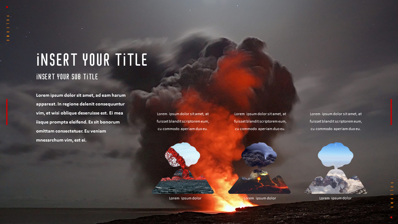 Volcano Theme PPT Templates