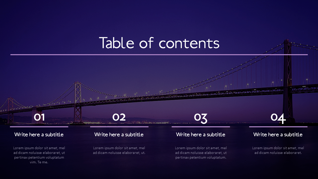 Bridges in The World Theme PPT Templates