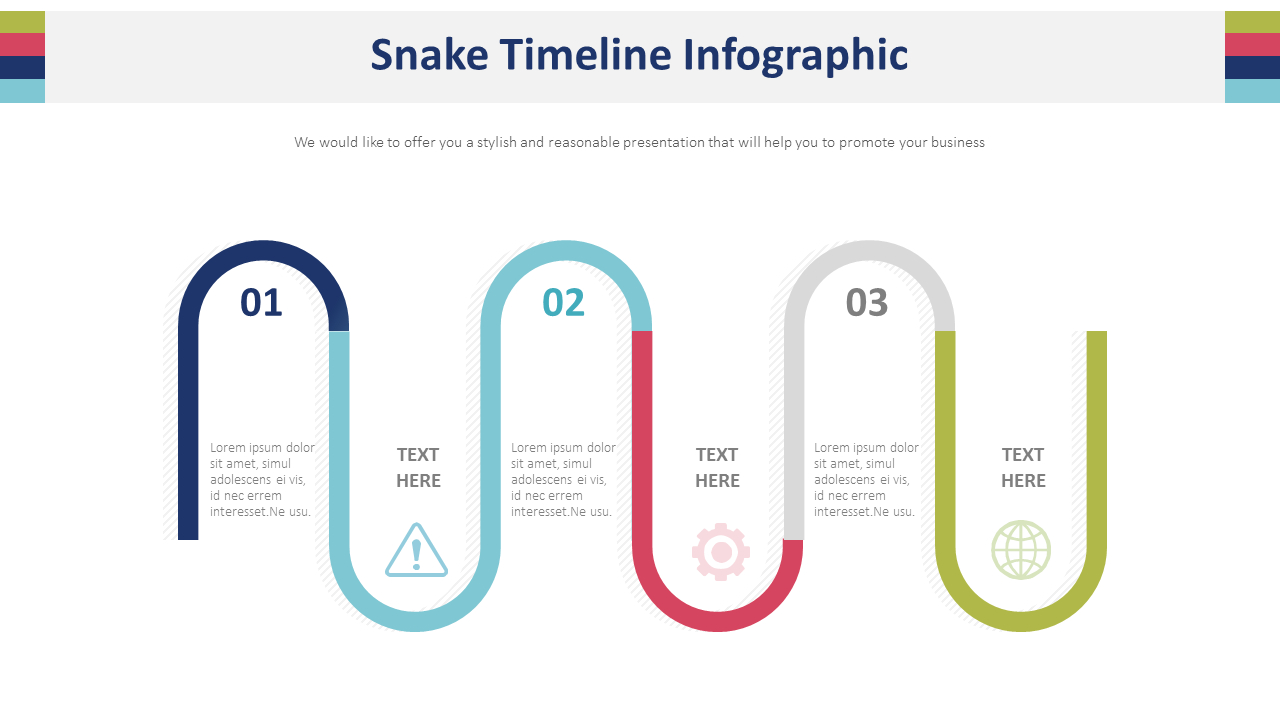 Snake Timeline Infographic Diagram