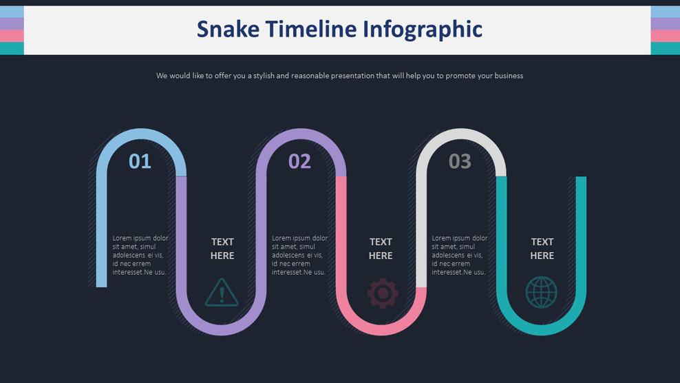 Snake Timeline Infographic Diagram