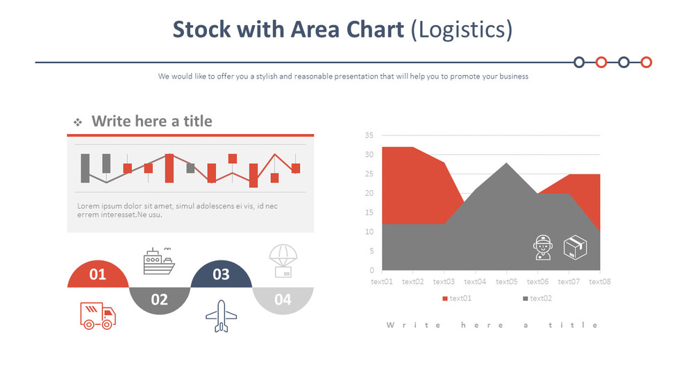 Stock with Area Chart (Logistics)