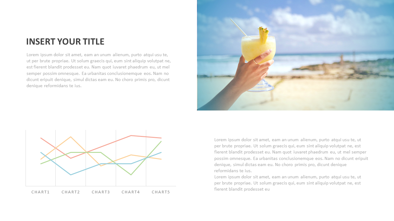 Summer pineapple & watermelon PowerPoint Templates Design