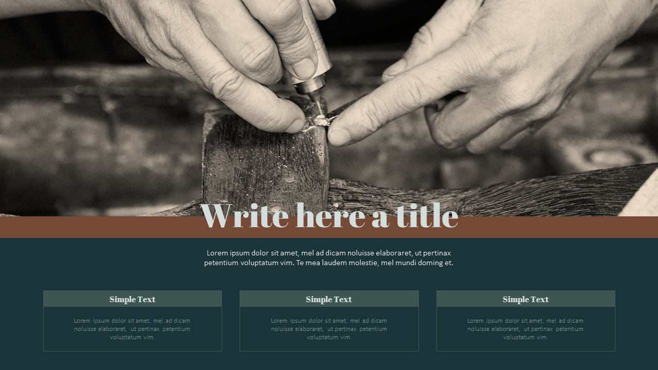 Wood Craft PowerPoint Templates