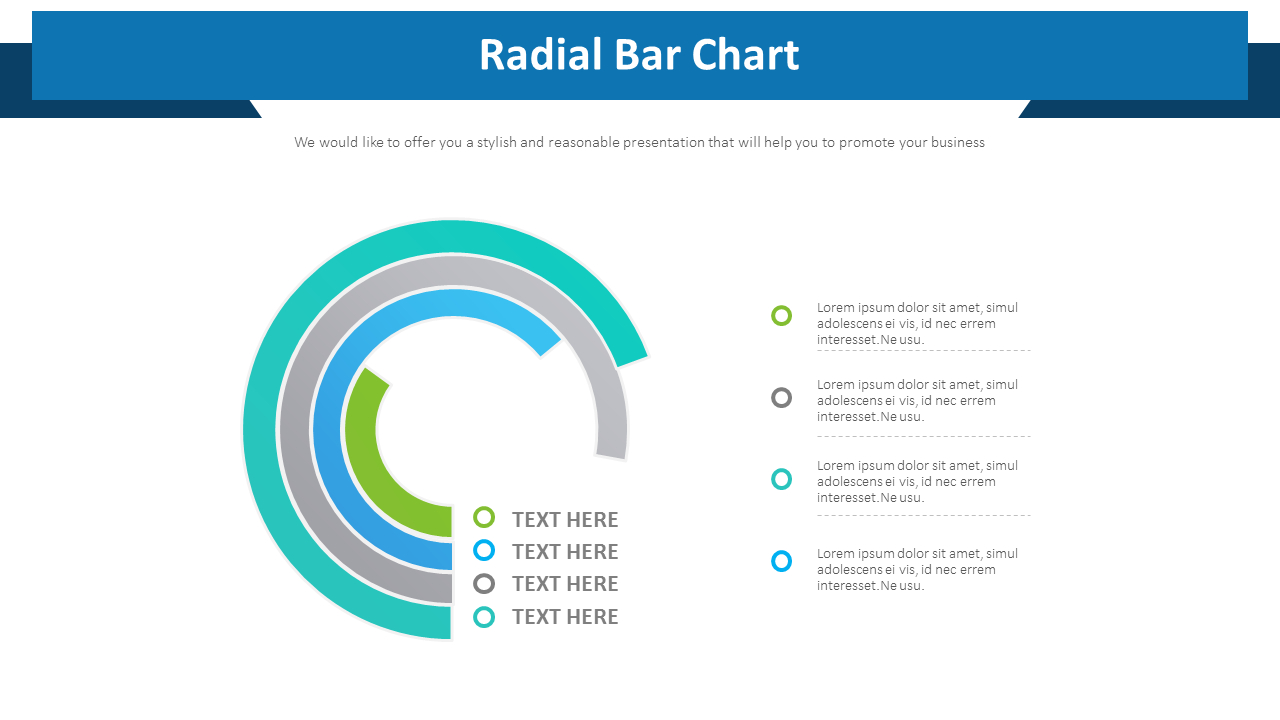 Radial Bar Chart Diagram