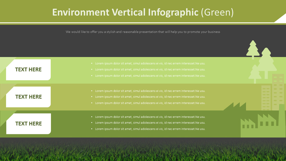Environment Vertical Infographic Diagram (Green)|List