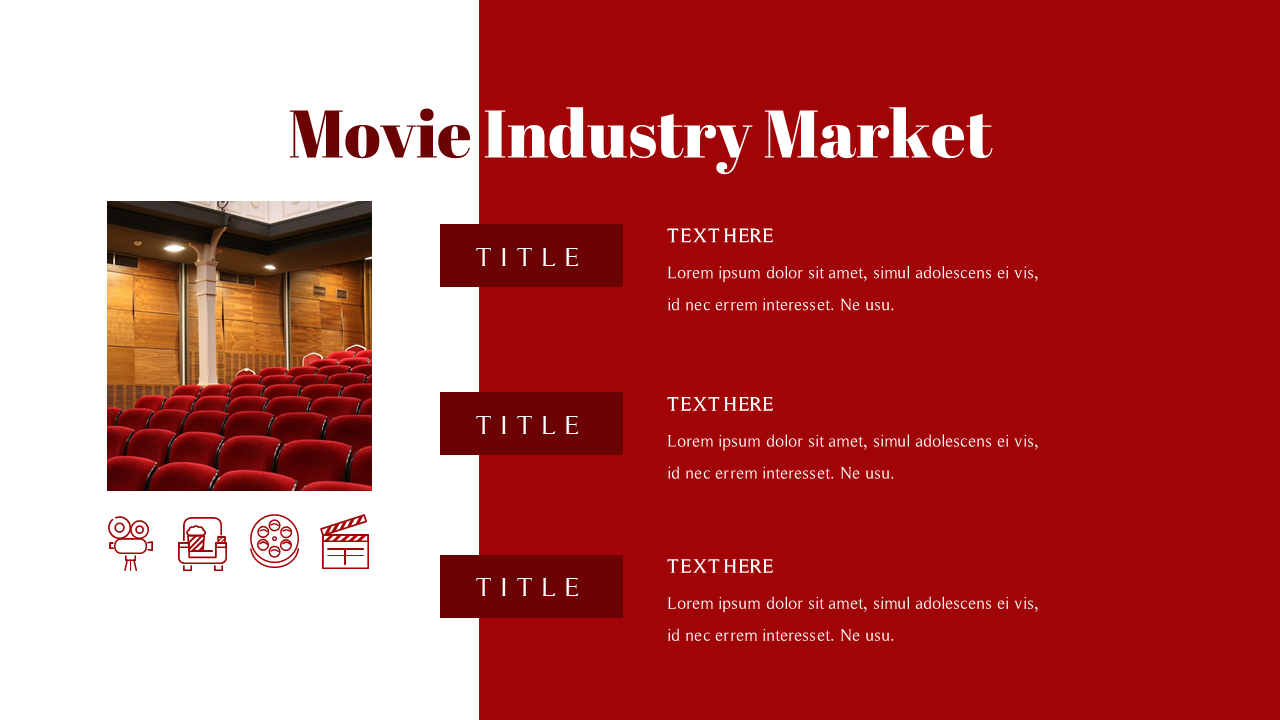 Movie Presentation PowerPoint Templates Design