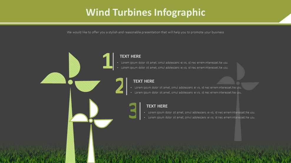 Wind Turbines Infographic Diagram