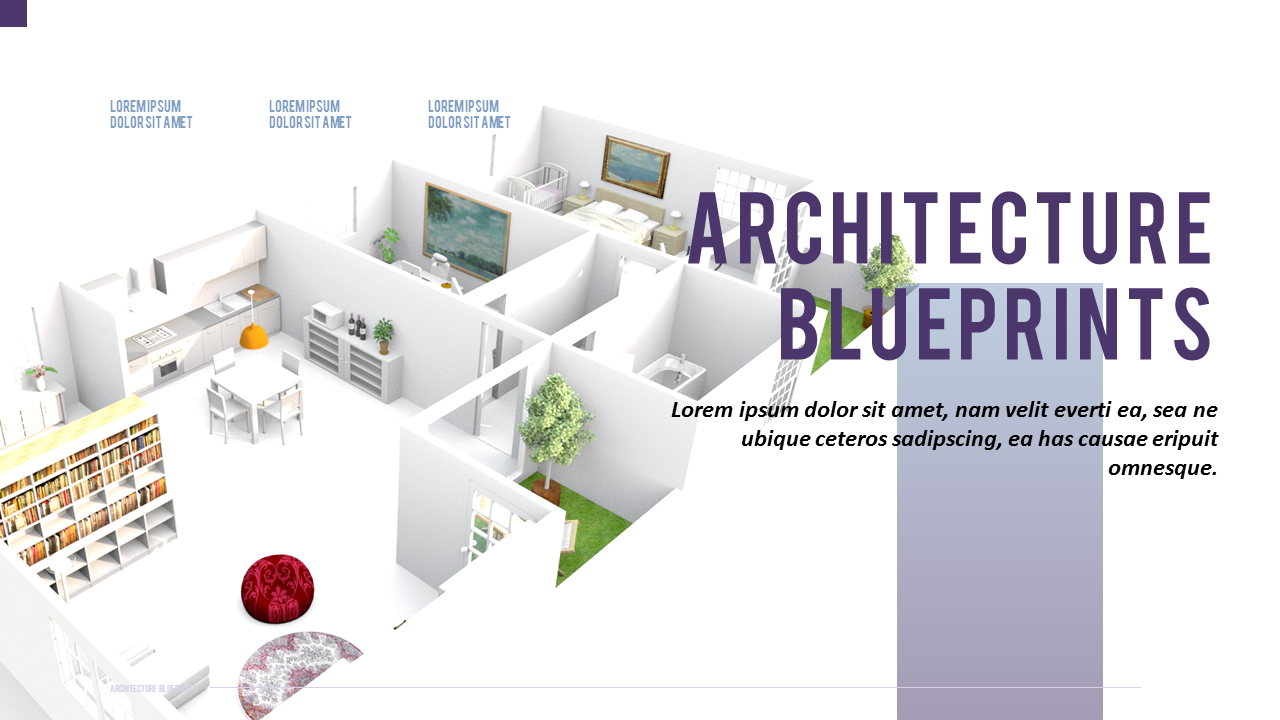 Architecture Blueprints PowerPoint Templates