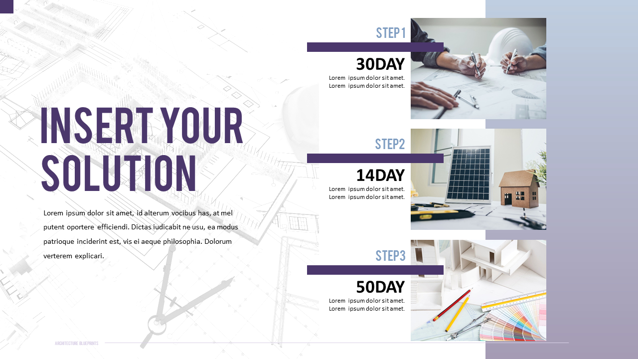 Architecture Blueprints PowerPoint Templates