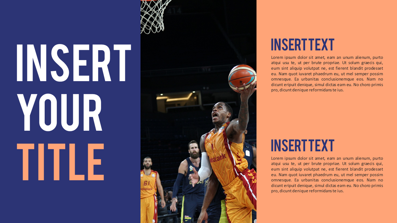 Basketball Playing Best PPT Templates