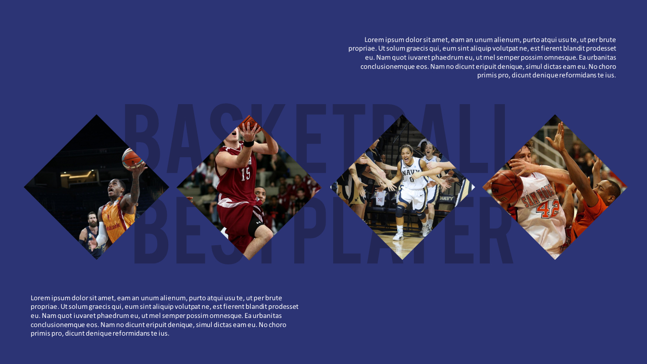Basketball Playing Best PPT Templates
