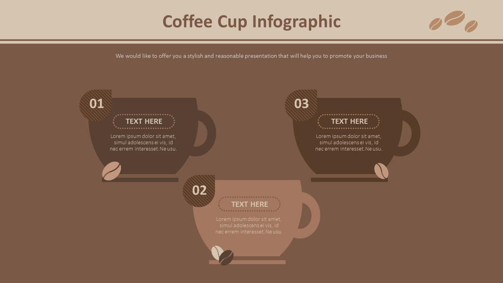 Coffee Cup Infographic Diagram