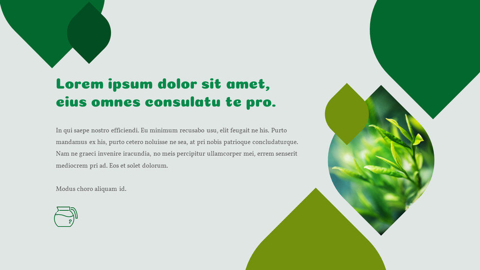 Green Tea Presentation PowerPoint Templates Design