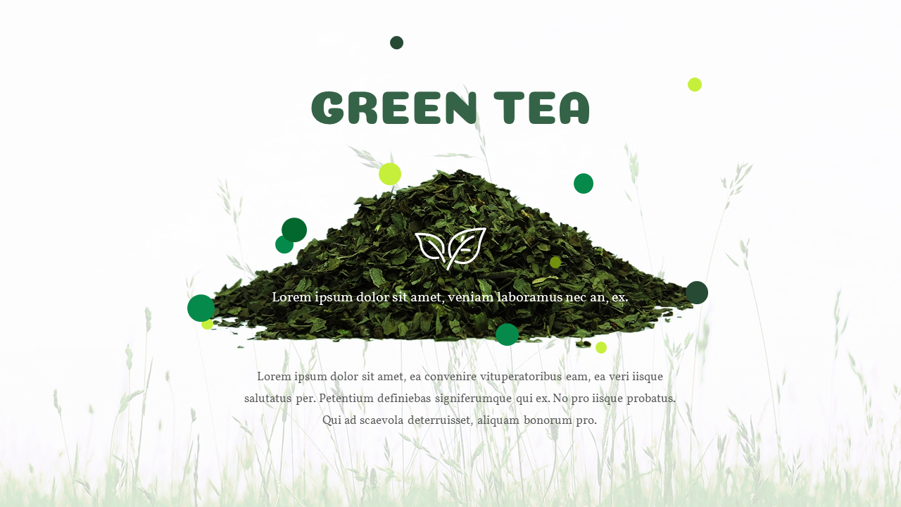 Green Tea Presentation PowerPoint Templates Design