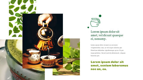Green Tea Presentation PowerPoint Templates Design