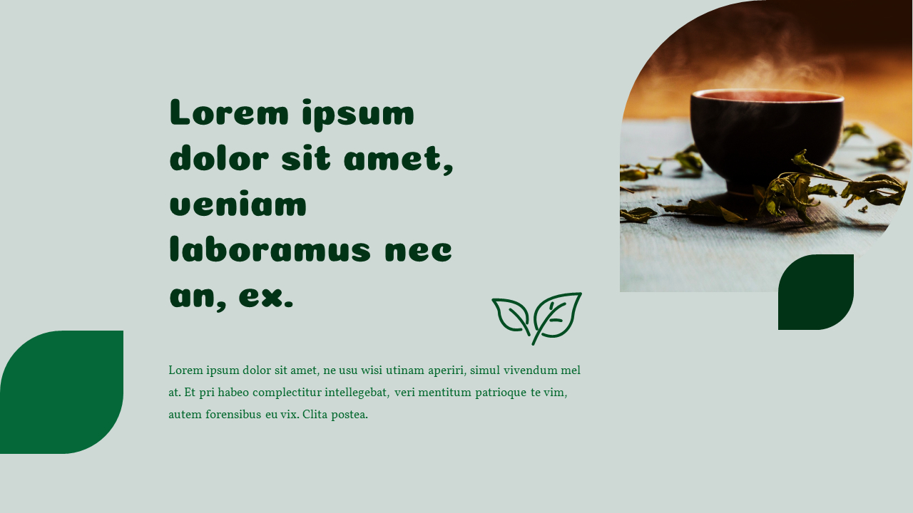 Green Tea Presentation PowerPoint Templates Design