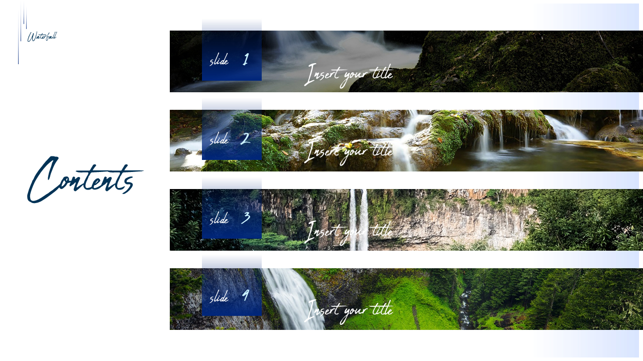 Waterfall Slide Presentation