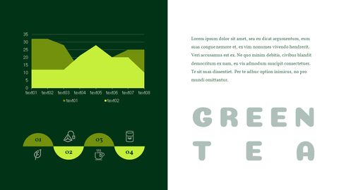 Grüner Tee Präsentation PowerPoint Templates Design